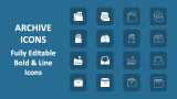 Archive Icons for PowerPoint and Google Slides - PPT Slides