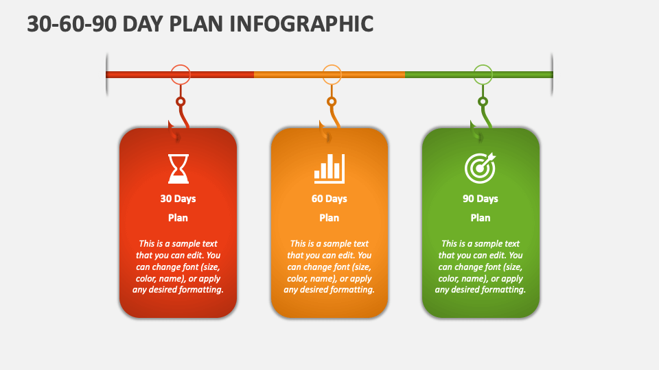 30-60-90 Day Plan Infographic PowerPoint and Google Slides Template ...