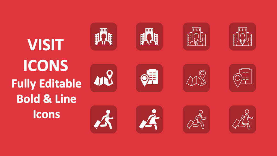 Visit Icons for PowerPoint and Google Slides - PPT Slides