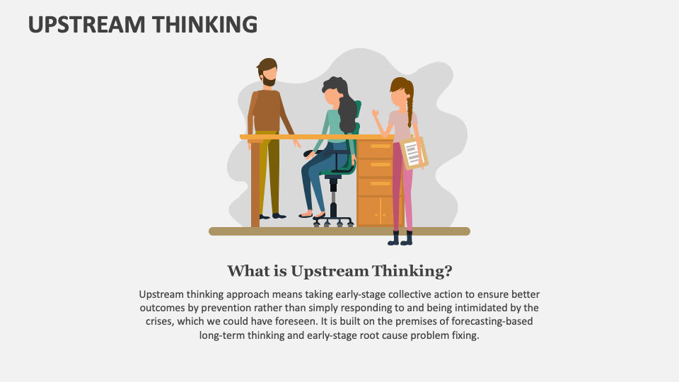 Upstream Thinking PowerPoint and Google Slides Template - PPT Slides
