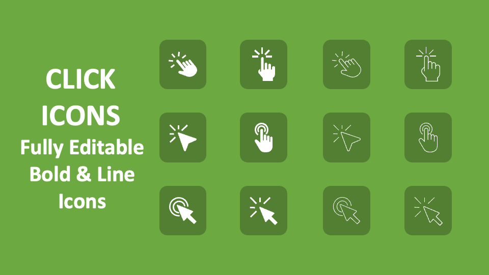 Click Icons for PowerPoint and Google Slides - PPT Slides