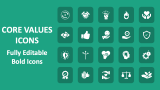 Core Values Icons for PowerPoint and Google Slides - PPT Slides