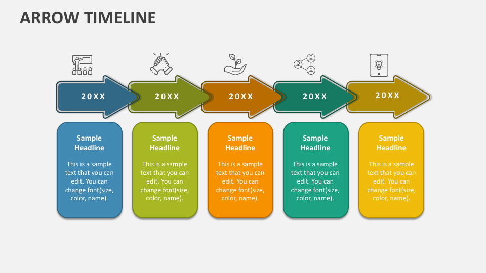 Arrow Timeline PowerPoint Presentation Slides - PPT Template