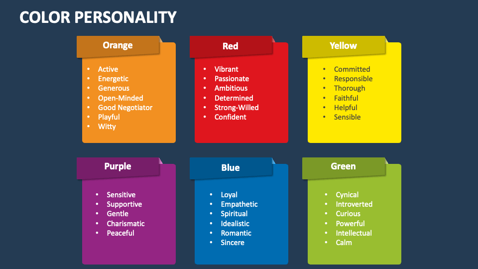Color Personality PowerPoint and Google Slides Template - PPT Slides