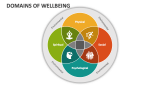 Domains of Wellbeing PowerPoint and Google Slides Template - PPT Slides
