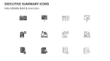 Executive Summary Icons for PowerPoint and Google Slides - PPT Slides
