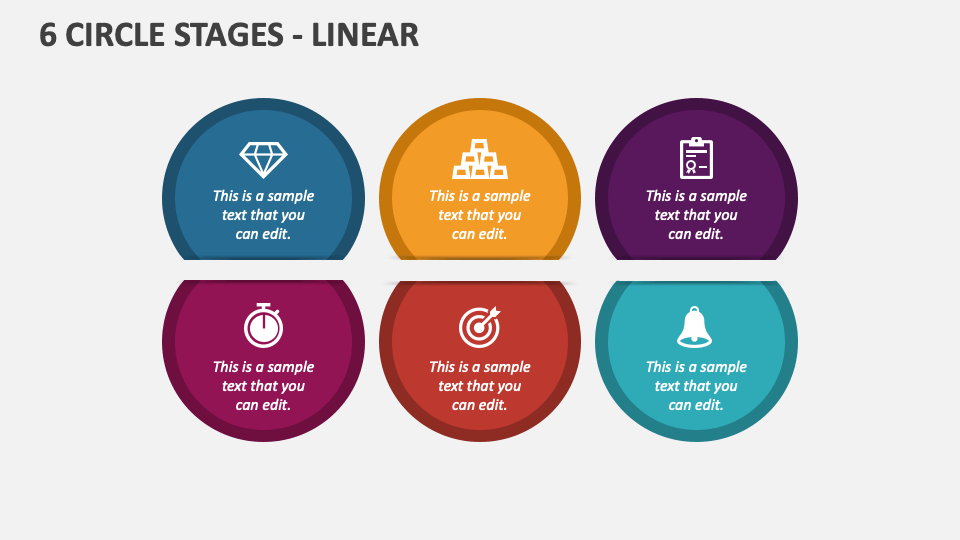 Free 6 Circle Stages - Linear PowerPoint Presentation Template - Google ...