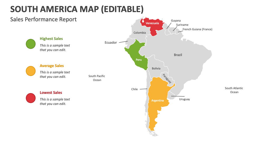 South America Map PowerPoint Presentation Slides - PPT Template
