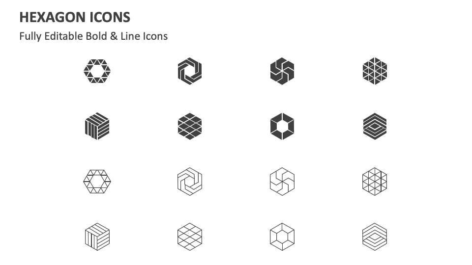 Hexagon Icons for PowerPoint and Google Slides - PPT Slides