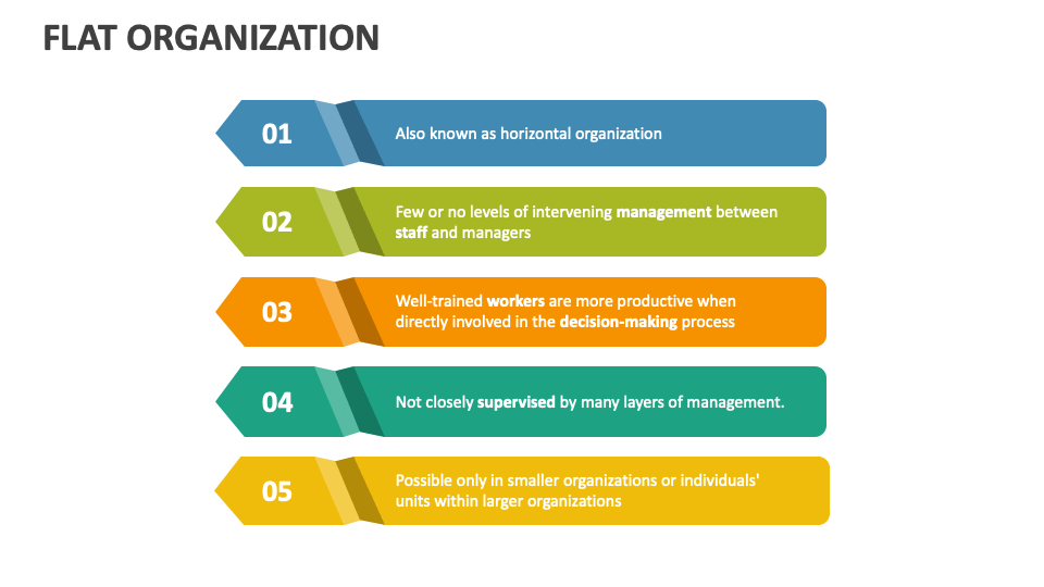 Flat Organization PowerPoint Presentation Slides - PPT Template
