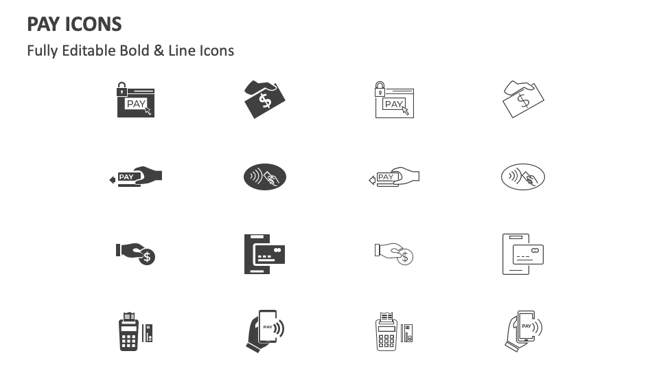 Pay Icons for PowerPoint and Google Slides - PPT Slides