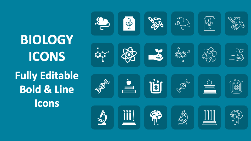 Biology Icons for PowerPoint and Google Slides - PPT Slides