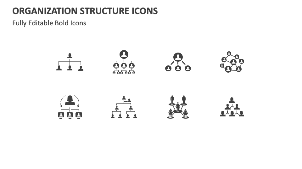 Organization Structure Icons for PowerPoint and Google Slides - PPT Slides