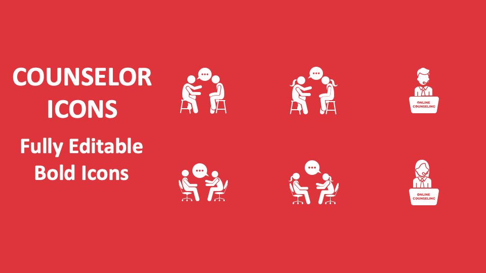Counselor Icons for PowerPoint and Google Slides - PPT Slides