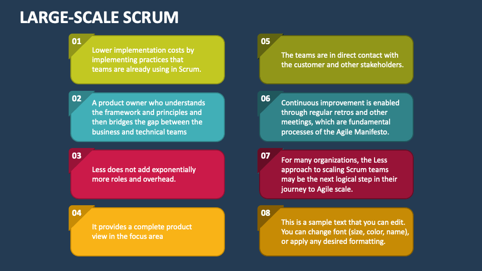 Large-Scale Scrum PowerPoint Presentation Slides - PPT Template