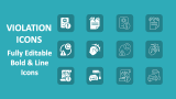 Violation Icons for PowerPoint and Google Slides - PPT Slides