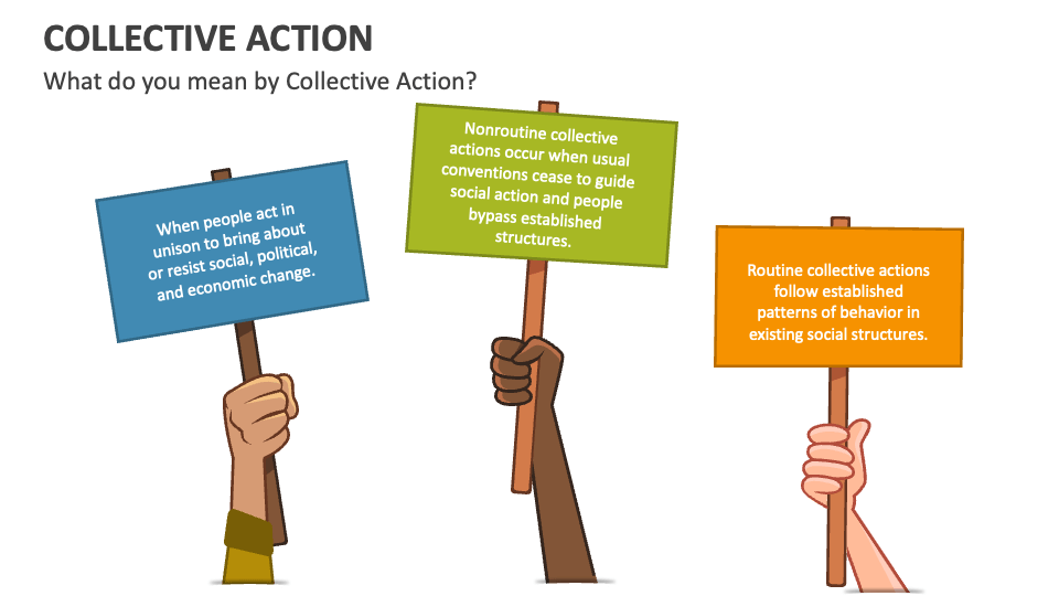 Collective Action PowerPoint and Google Slides Template - PPT Slides