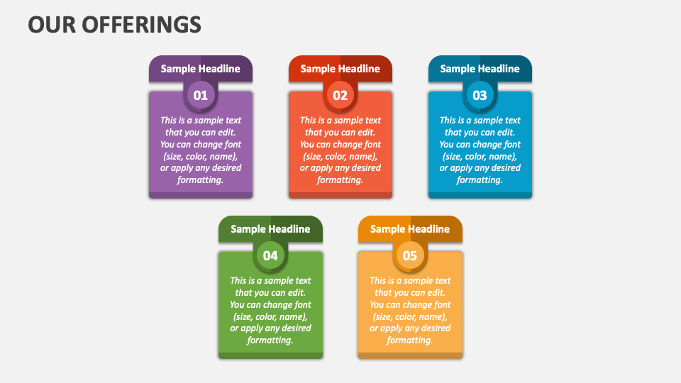Our Offerings PowerPoint and Google Slides Template - PPT Slides