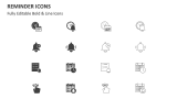 Reminder Icons for PowerPoint and Google Slides - PPT Slides