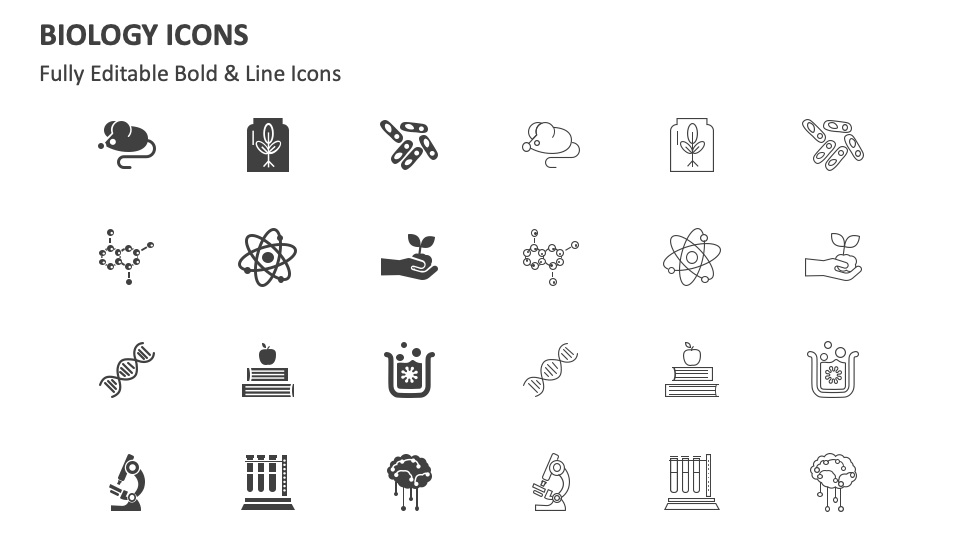 Biology Icons for PowerPoint and Google Slides - PPT Slides