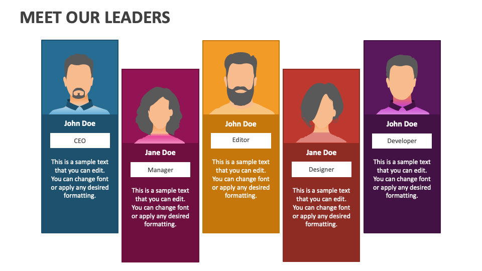 Meet Our Leaders PowerPoint and Google Slides Template - PPT Slides