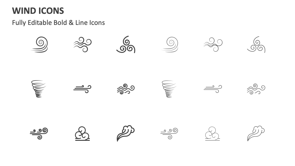 Wind Icons for PowerPoint and Google Slides - PPT Slides