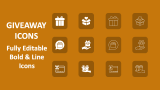 Giveaway Icons for PowerPoint and Google Slides - PPT Slides