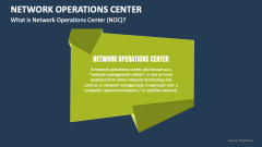 Network Operations Center PowerPoint Presentation Slides - PPT Template
