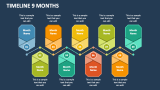 Timeline 9 Months PowerPoint Presentation Slides - PPT Template