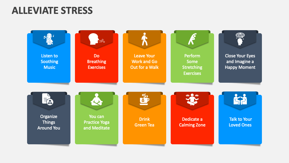 Alleviate Stress PowerPoint and Google Slides Template - PPT Slides