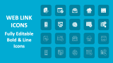 Web Link Icons for PowerPoint and Google Slides - PPT Slides