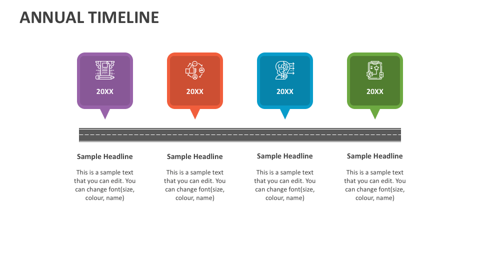 Annual Timeline PowerPoint Presentation Slides - PPT Template