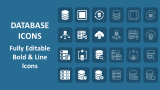 Database Icons PowerPoint Presentation Slides - PPT Template