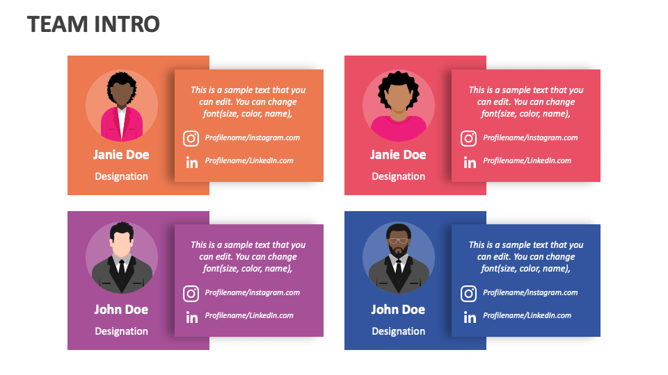 Team Intro PowerPoint and Google Slides Template - PPT Slides Team Intro PowerPoint and Google Slides Template - PPT Slides