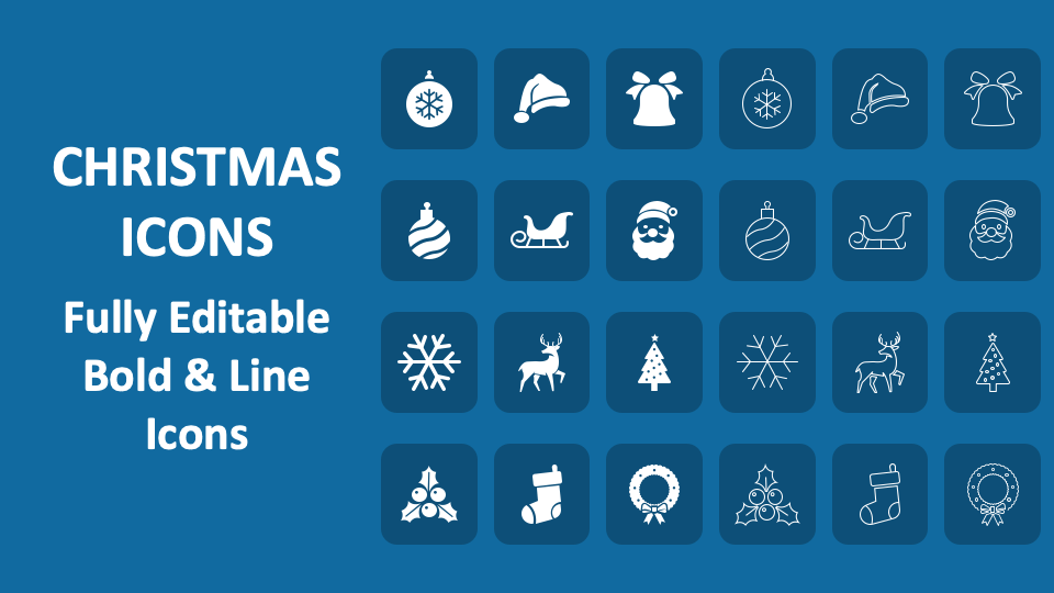 Christmas Icons for PowerPoint and Google Slides - PPT Slides