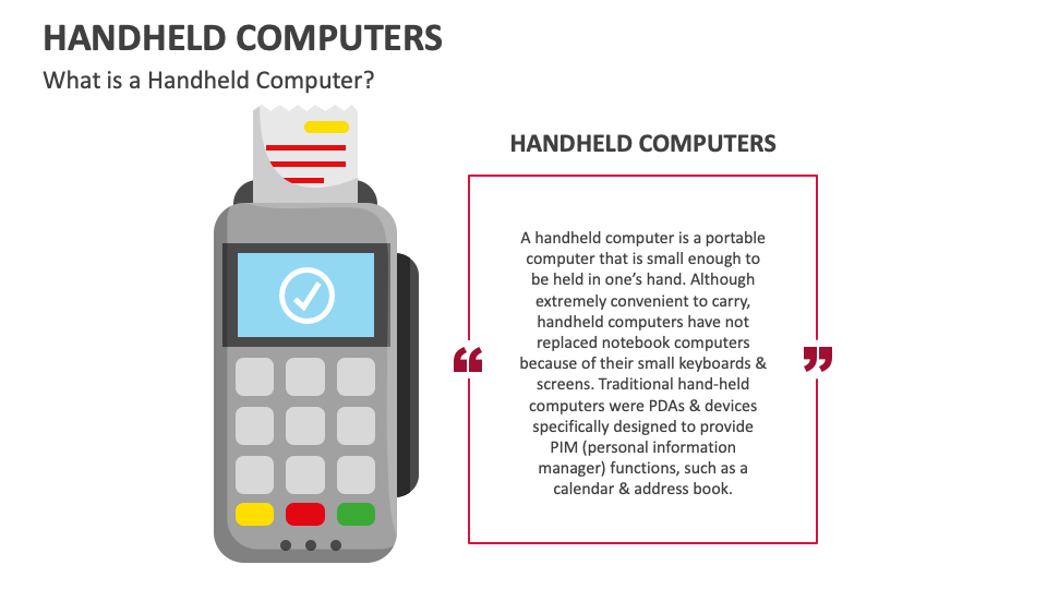 Handheld Computers PowerPoint and Google Slides Template - PPT Slides