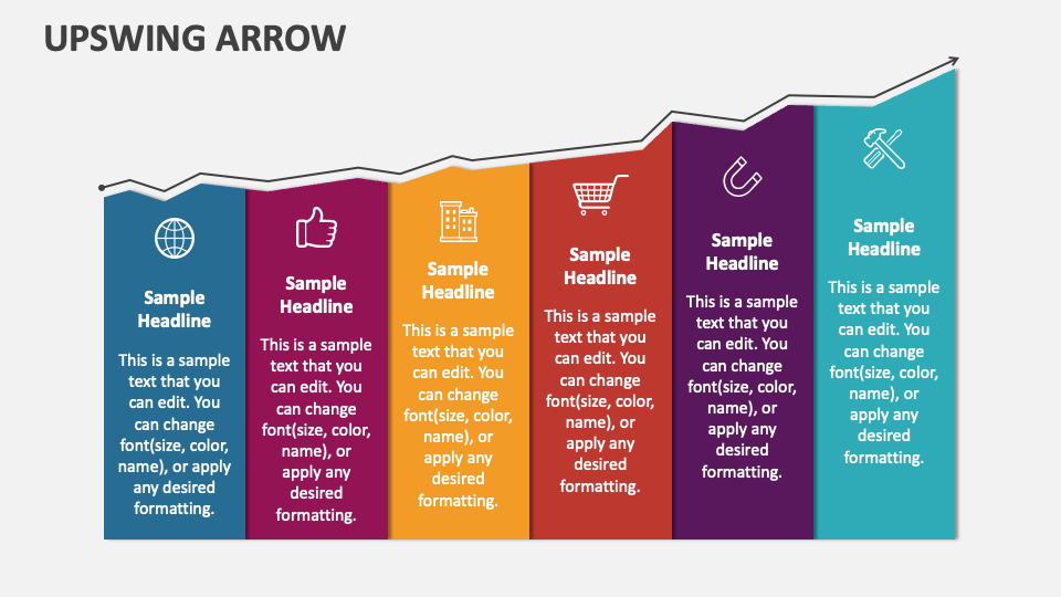 Upswing Arrow PowerPoint Presentation Slides - PPT Template