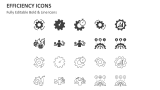 Efficiency Icons PowerPoint Presentation Slides - PPT Template
