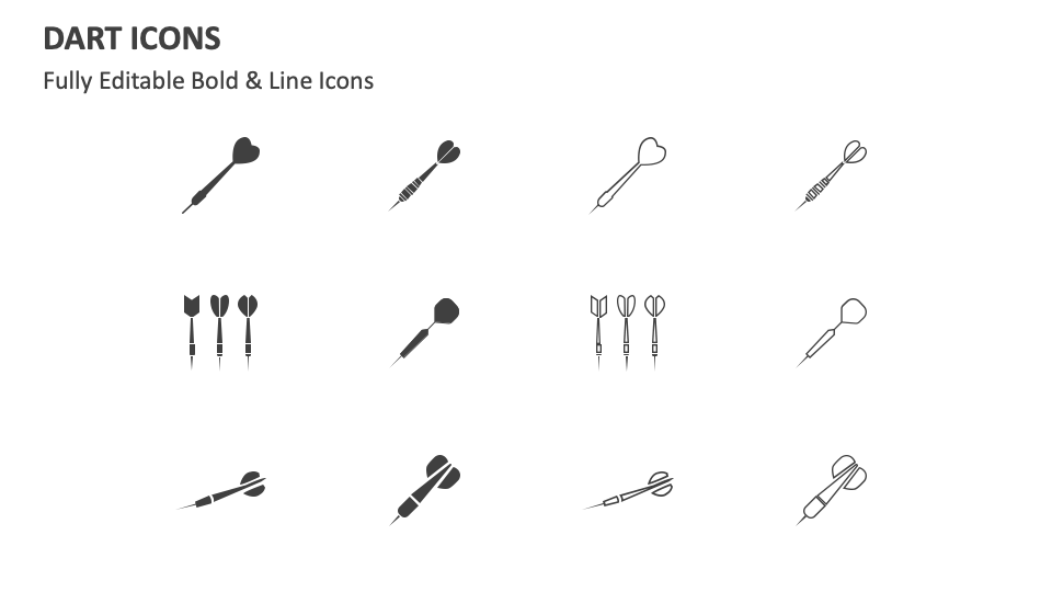 Dart Icons for PowerPoint and Google Slides - PPT Slides