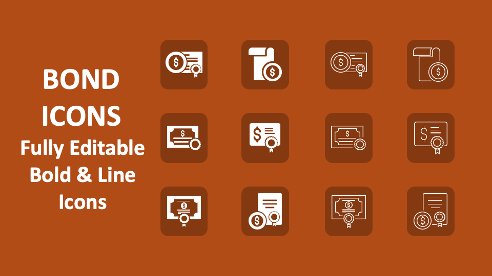 Bond Icons for PowerPoint and Google Slides - PPT Slides