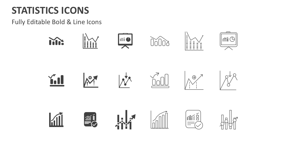 Statistics Icons PowerPoint Presentation Slides - PPT Template