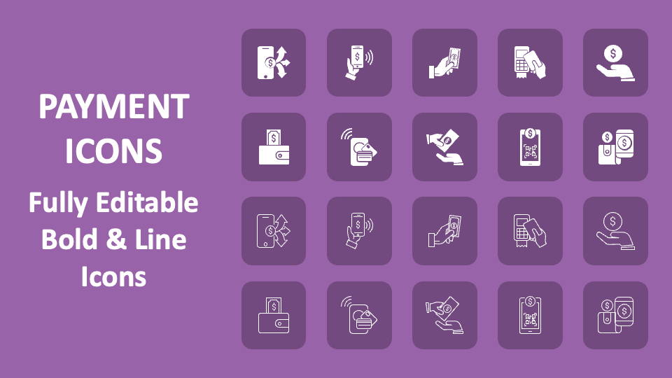 Payment Icons for PowerPoint and Google Slides - PPT Slides