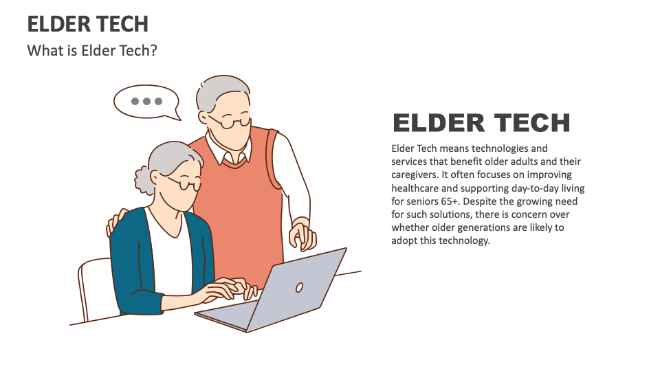 Elder Tech PowerPoint and Google Slides Template - PPT Slides