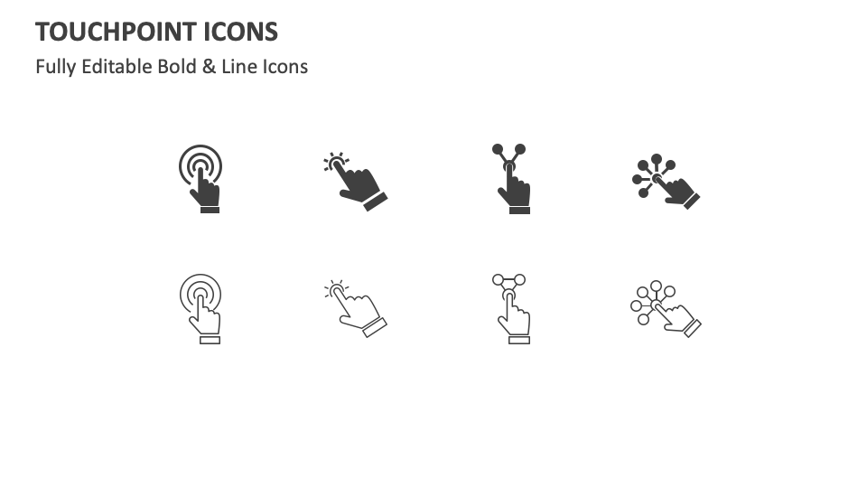 Touchpoint Icons for PowerPoint and Google Slides - PPT Slides