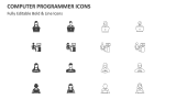 Computer Programmer Icons for PowerPoint and Google Slides - PPT Slides