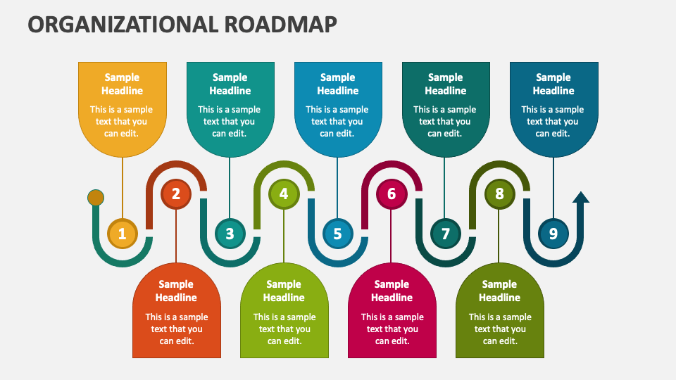 Organizational Roadmap PowerPoint Presentation Slides - PPT Template