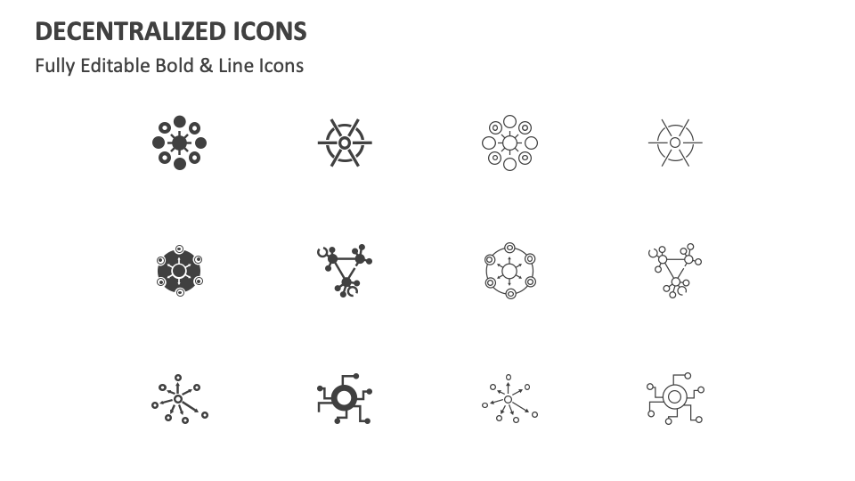 Decentralized Icons for PowerPoint and Google Slides - PPT Slides Decentralized Icons for PowerPoint and Google Slides - PPT Slides