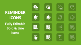 Reminder Icons for PowerPoint and Google Slides - PPT Slides