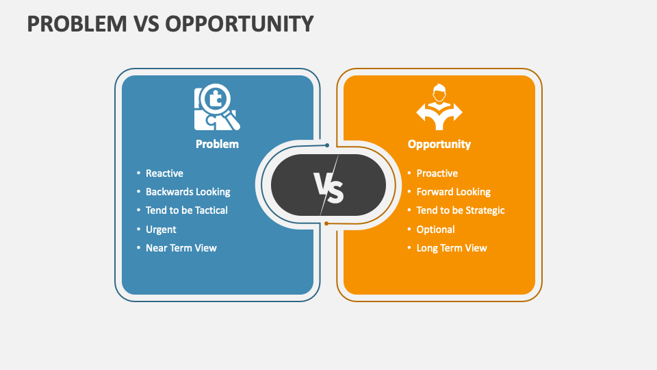 Problem Vs Opportunity PowerPoint and Google Slides Template - PPT Slides Problem Vs Opportunity PowerPoint and Google Slides Template - PPT Slides