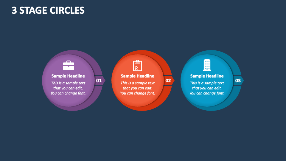 Free 3 Stage Circles PowerPoint Presentation Template - Google Slides